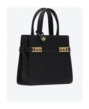 Delvaux Adjustable Shoulder Strap Cross-body Bag - Black