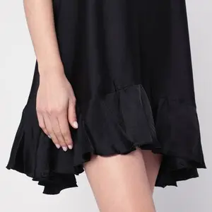 ANINE BING Sleeveless U-neck Dress With Pleated Detailing