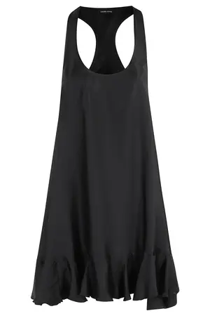 ANINE BING Sleeveless U-neck Dress With Pleated Detailing