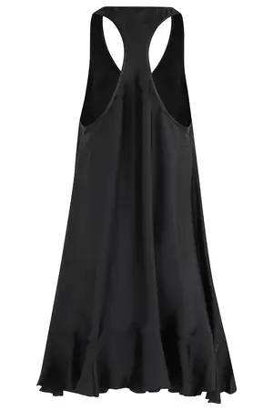 ANINE BING Sleeveless U-neck Dress With Pleated Detailing