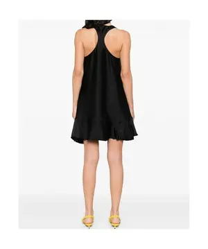 ANINE BING Sleeveless U-neck Dress With Pleated Detailing