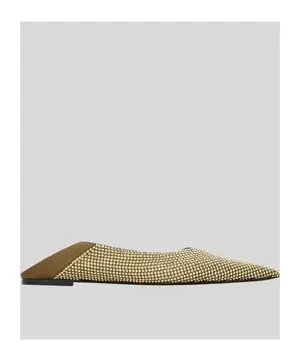 Saint Laurent Pointed Flat Embellished Shoes