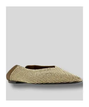 Saint Laurent Pointed Flat Embellished Shoes
