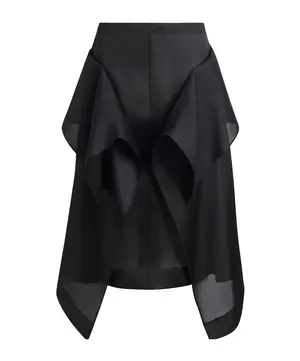 Khaite Nina Ruffled Silk Skirt