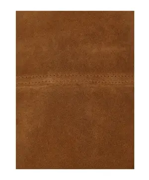 Saint Laurent Belted Suede Jacket - Brown