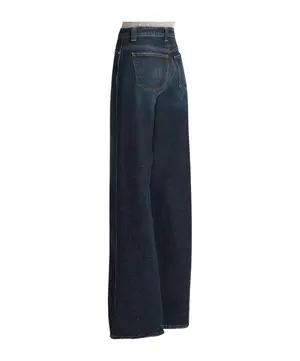 Khaite Dane High-waisted Wide-leg Jeans - Grey