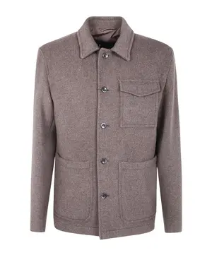 Herno Button-fastening Patch-pocket Jacket - Gray