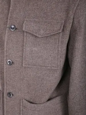 Herno Button-fastening Patch-pocket Jacket - Gray