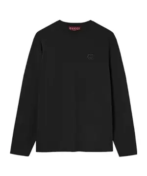 Gucci Logo Embroidered Long-sleeve T-shirt