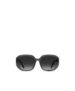 JIMMY CHOO Karly Square Frame Sunglasses - Black