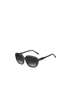 JIMMY CHOO Karly Square Frame Sunglasses - Black