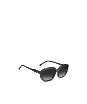 JIMMY CHOO Karly Square Frame Sunglasses - Black