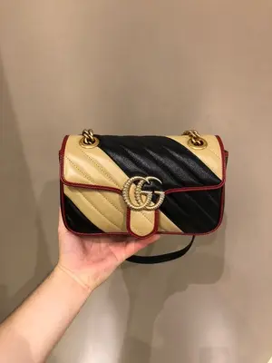 Gucci Gg Marmont Shoulder Bag - Green
