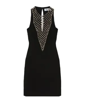 Attico Beaded Sleeveless Mini Dress