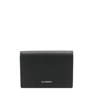 JIL SANDER Logo-stamp Card Holder - Black