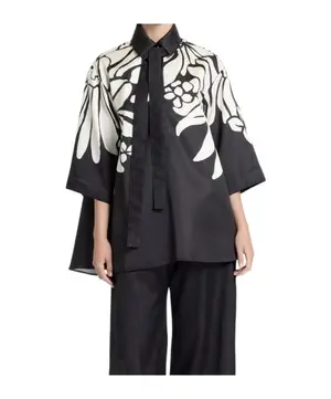 Elie Saab Printed Oversized Shirt