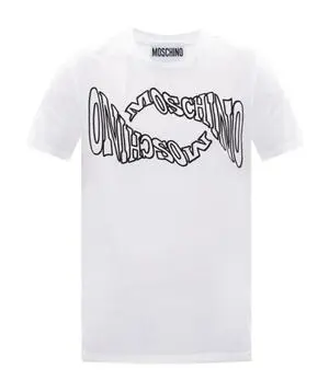 Moschino Double-logo Graphic T-shirt