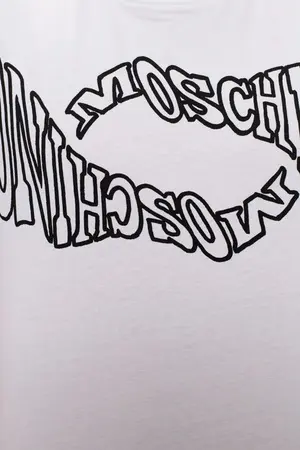 Moschino Double-logo Graphic T-shirt