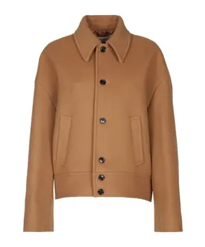 Celine Long Sleeve Casual Jacket - Brown