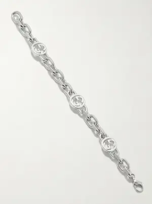 Gucci Interlocking G Chain Bracelet - Silver