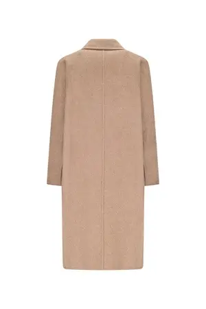 Max Mara Ardenne Long Coat - Nude