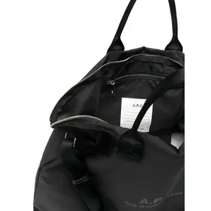 A.p.c. Logo Printed Zip-up Messenger Bag