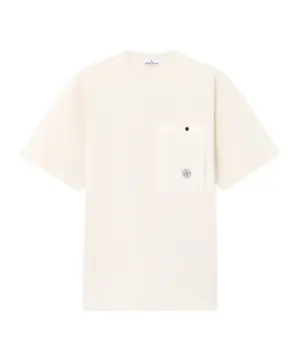 Stone Island Regular-fit T-shirt With Chest Pocket - Ivory