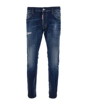Dsquared2 Distressed Logo Tag Jeans