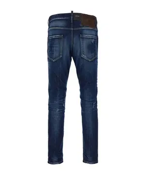Dsquared2 Distressed Logo Tag Jeans
