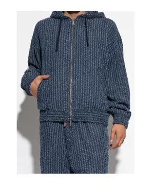 Dsquared2 Hooded Zip-up Jacket With Drawstring
