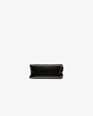 Saint Laurent Zipper Card Holder - Black
