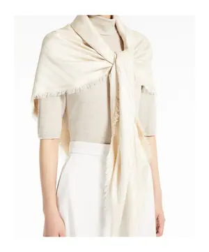 Max Mara Frayed Edge Scarf
