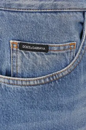 Dolce & Gabbana Logo Plaque Straight Leg Jeans