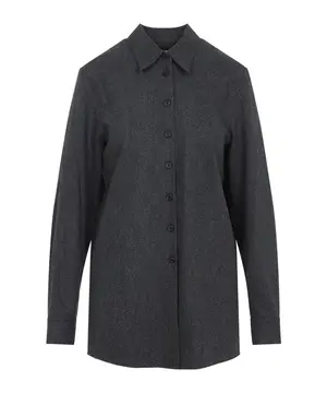 Khaite Long-sleeved Buttoned Shirt With Lapel Collar