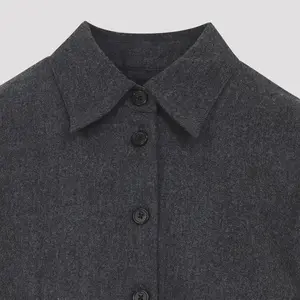 Khaite Long-sleeved Buttoned Shirt With Lapel Collar