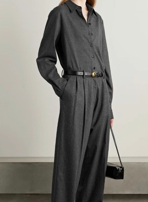 Khaite Long-sleeved Buttoned Shirt With Lapel Collar