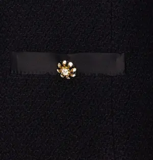 Dolce & Gabbana Textured Crewneck Jacket With Embellished Buttons