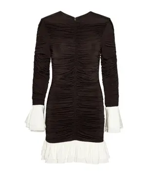 ruffled cuff dresses