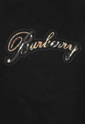 Burberry Check Cursive Logo T-shirt