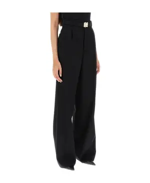 Miu Miu Belted Wool Trousers
