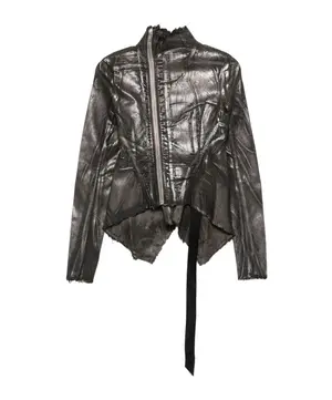 Rick Owens High-neck Zip Jacket - Black