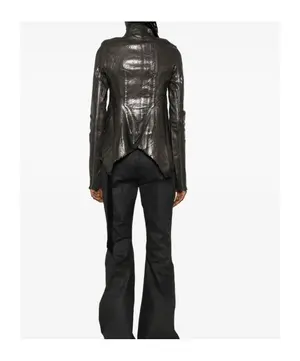 Rick Owens High-neck Zip Jacket - Black