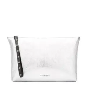 Alexander McQueen Riveted Wristlet