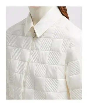 Moncler Zip-up Quilted Jacket With Lapel