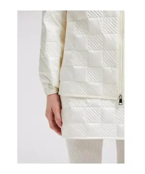 Moncler Zip-up Quilted Jacket With Lapel