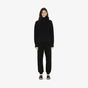 Burberry Equestrian Embroidered Joggers