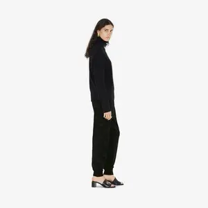 Burberry Equestrian Embroidered Joggers
