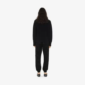 Burberry Equestrian Embroidered Joggers