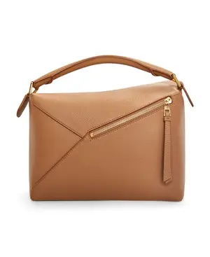Loewe Puzzle Bag In Soft Grained Calfskin - Brown