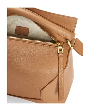 Loewe Puzzle Bag In Soft Grained Calfskin - Brown